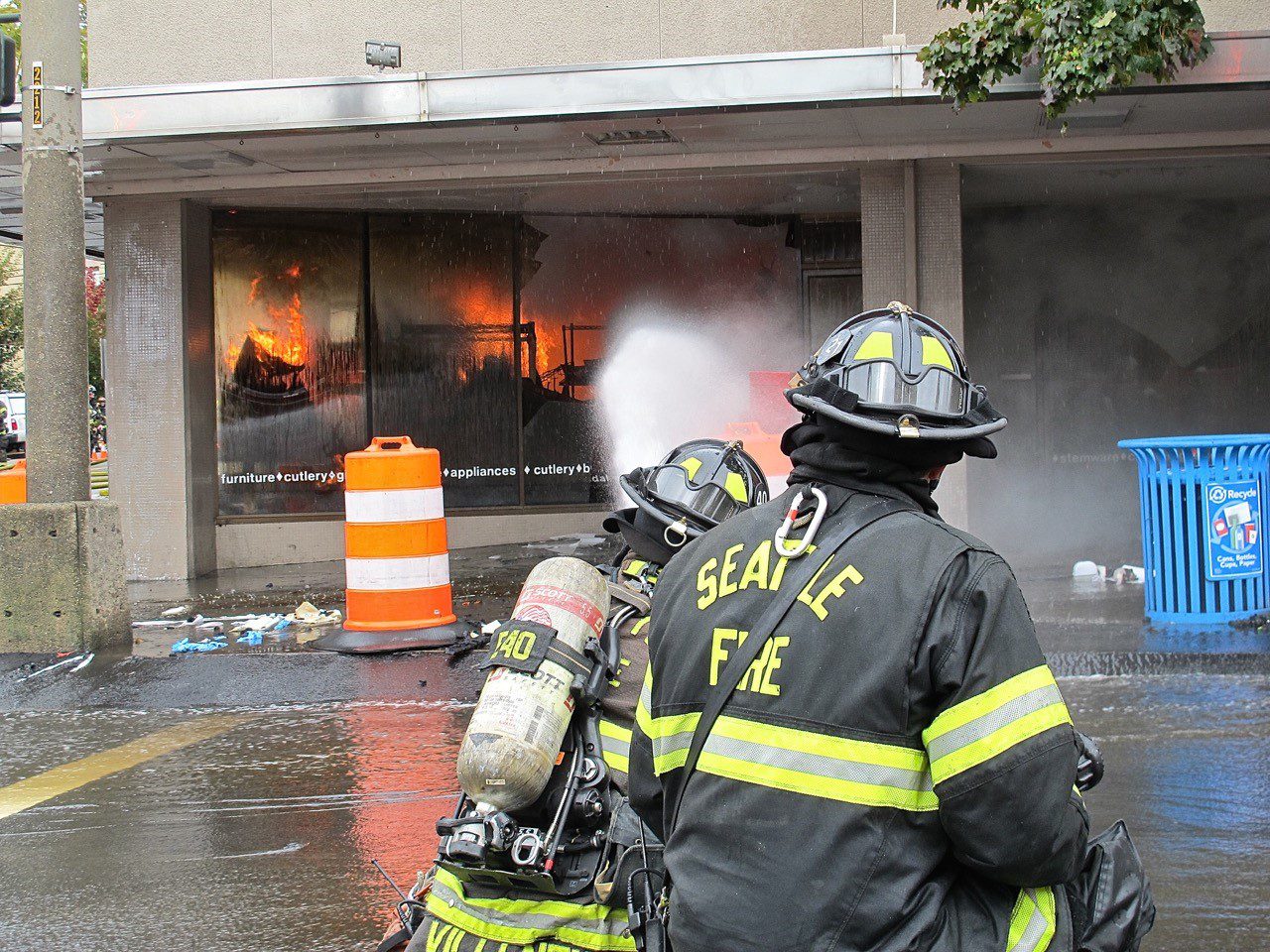 Firefighters battle 3-alarm fire in Ballard - Fire Line