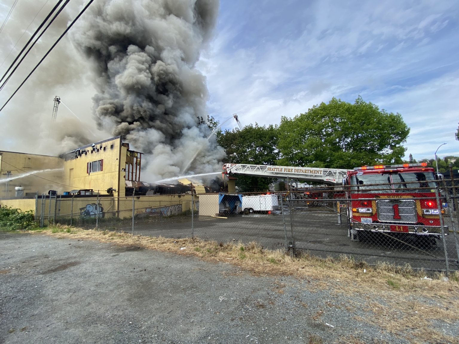 2-alarm fire at the former Borracchini's Bakery in the Mt. Baker ...