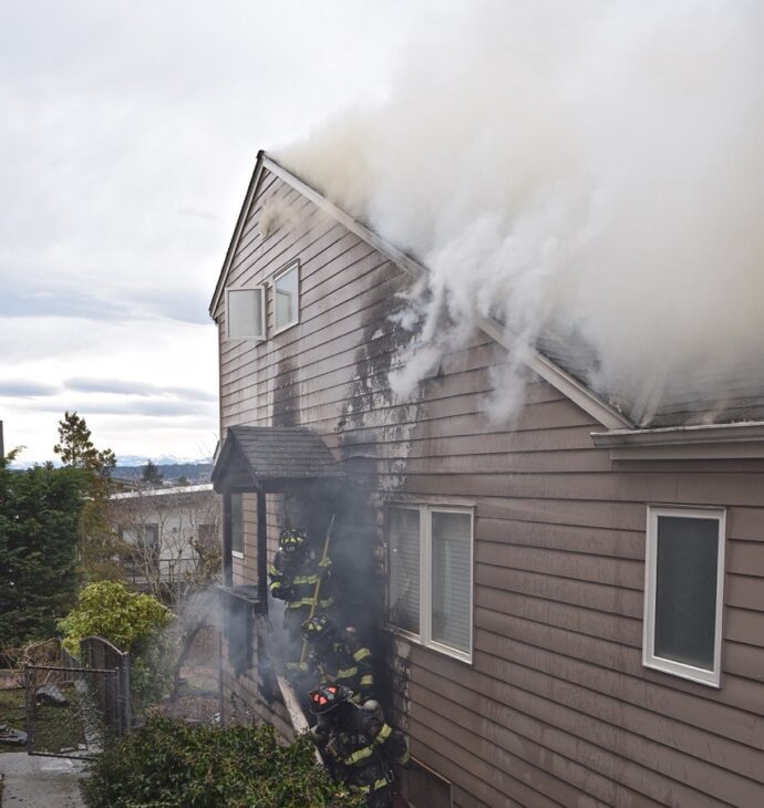 Outdoor grill burns home in the View Ridge neighborhood - Fire Line