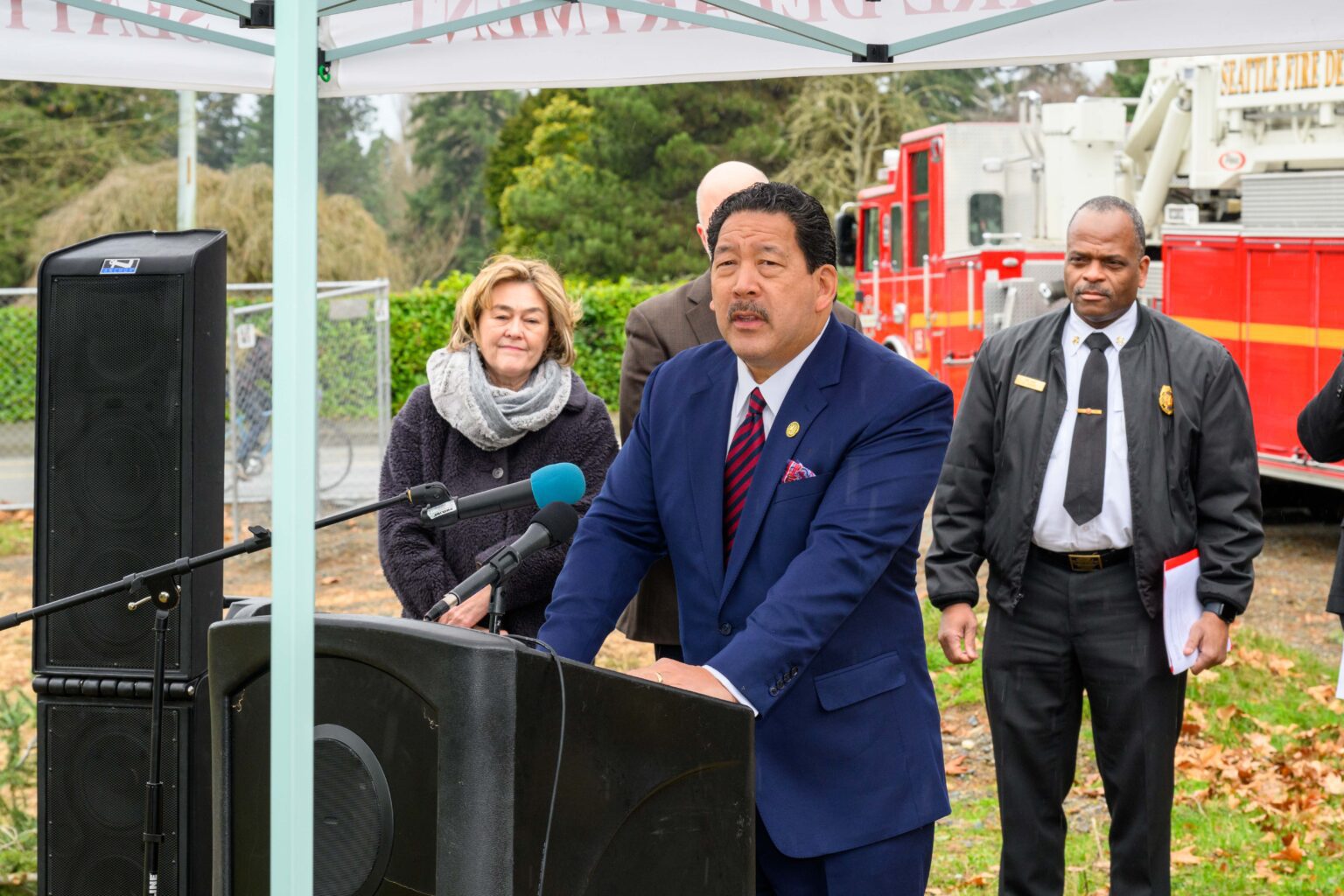 Mayor Bruce Harrell, Fire Chief Harold Scoggins and City leaders expand ...