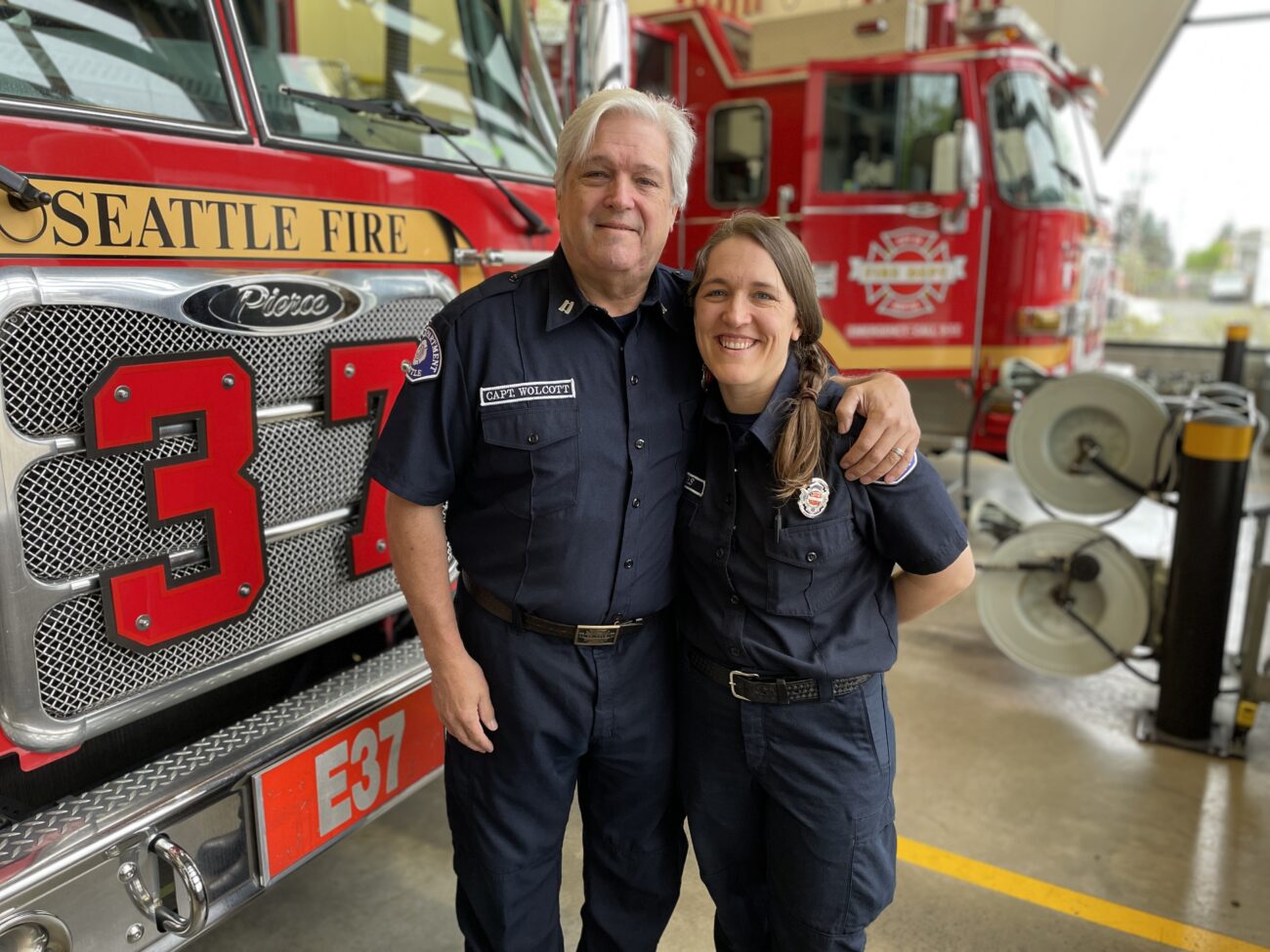 Captain Wolcott and Firefighter Ehlers make history as first father and ...
